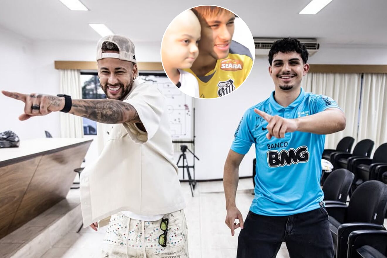 Neymar reunited with Matheus, the boy with leukemia who asked him for a ...