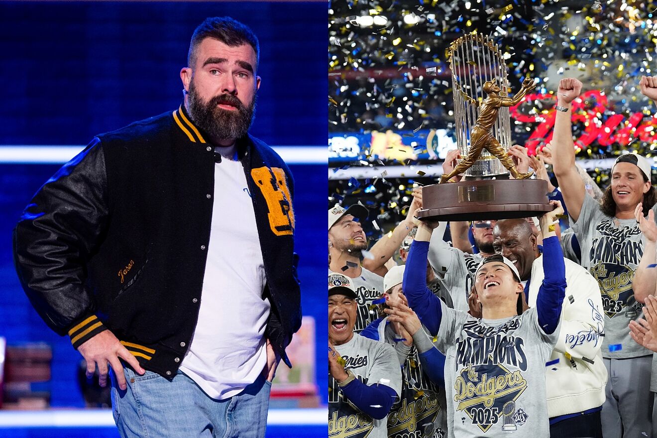 Does Jason Kelce hate baseball or the Dodgers? The Eagles legend sets ...