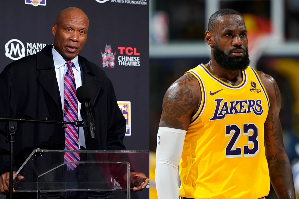 LeBron James receives a slap on the wrist from an LA Lakers legend ...