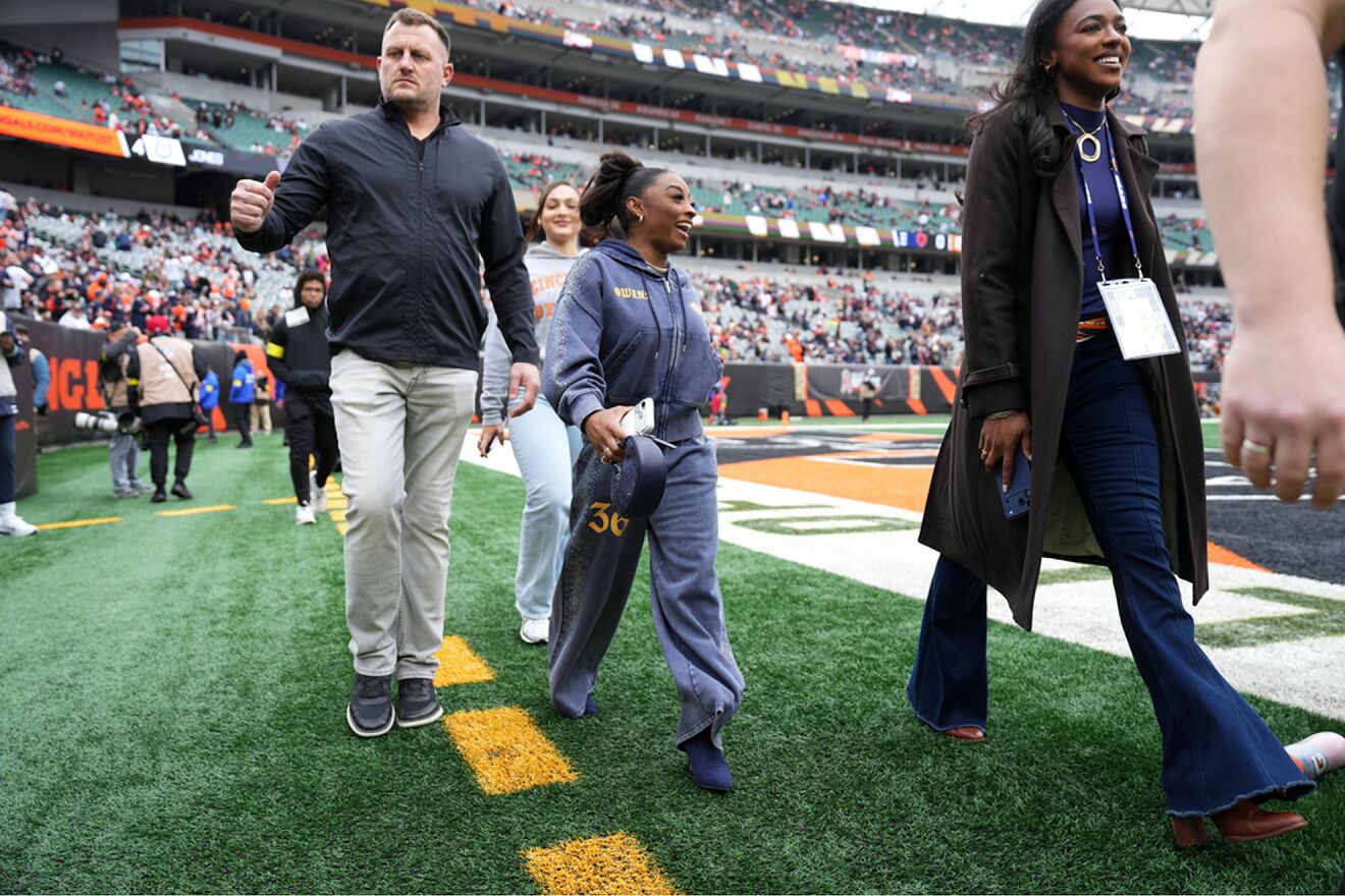 The emotional message from Biles after her husband Jonathan Owens ...
