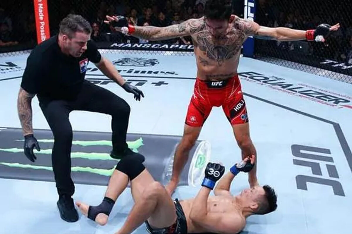 UFC: Max Holloway knocks out 'Korean Zombie' and retires him from MMA ...