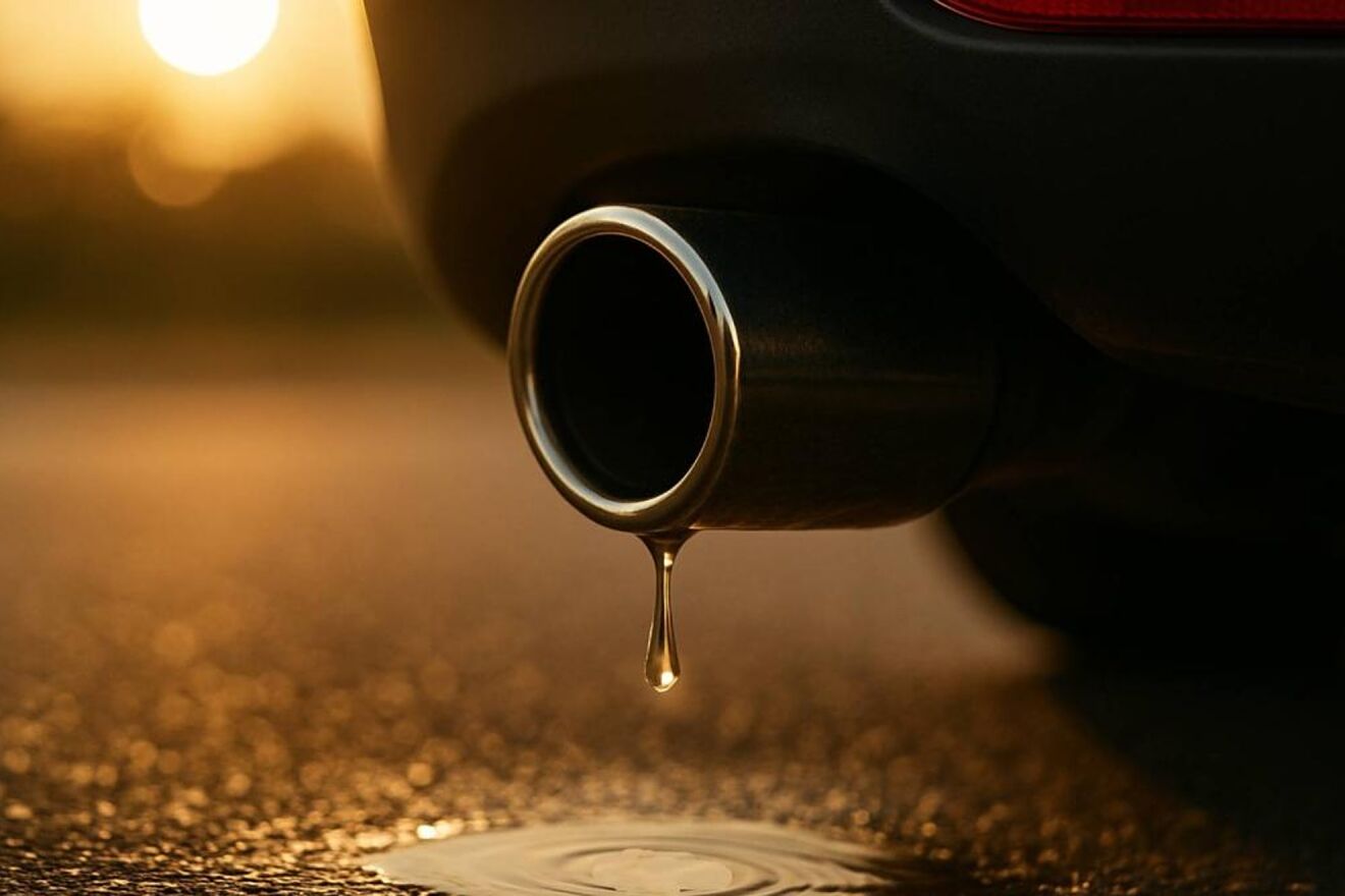 Why does water sometimes come out of the exhaust pipe and how do you ...