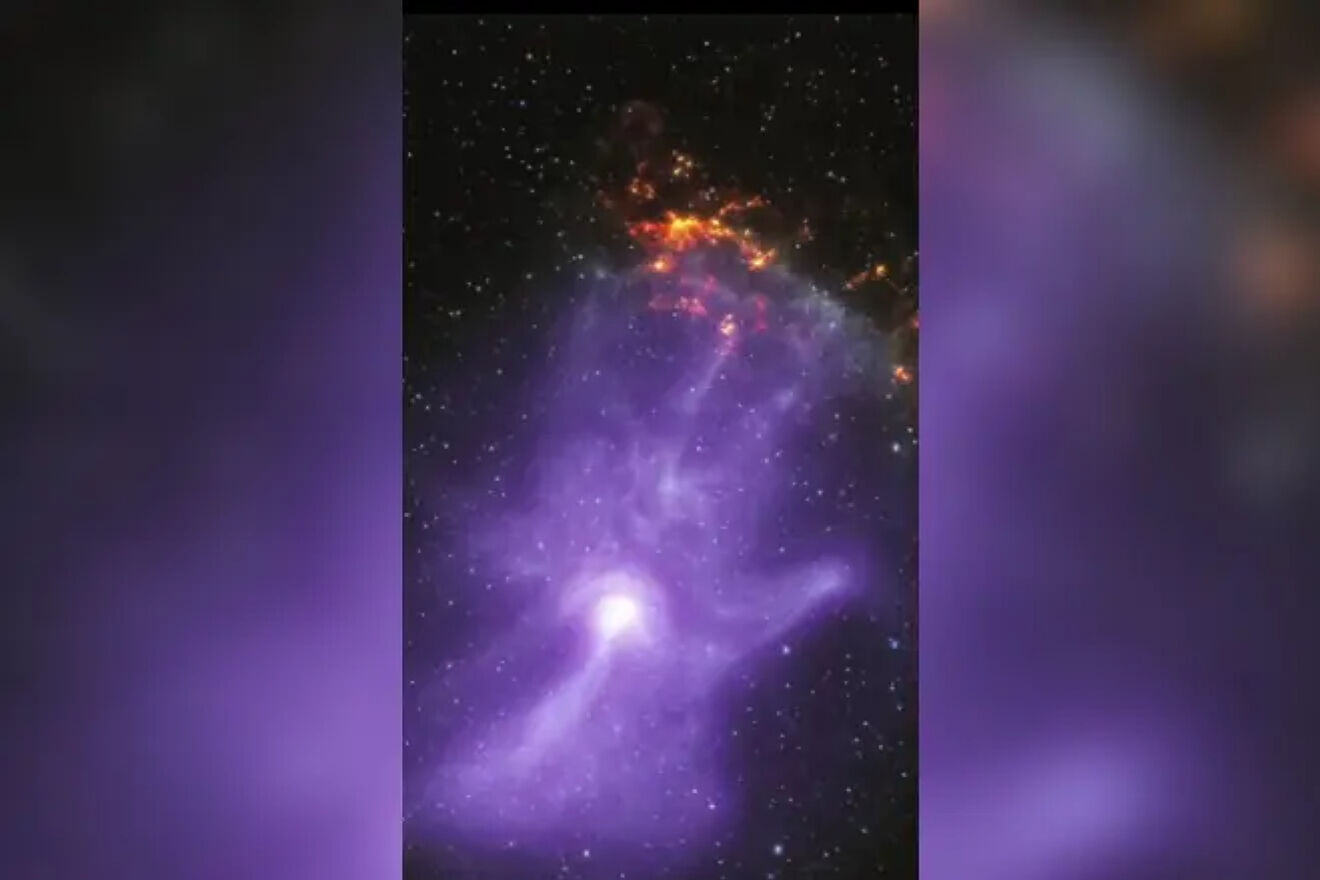It looks like a giant Infinity Gauntlet: NASA telescopes capture a ...