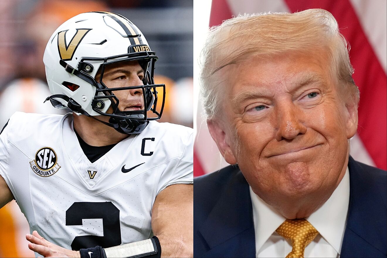 Social media reacts to Diego Pavia's call for Donald Trump's ...