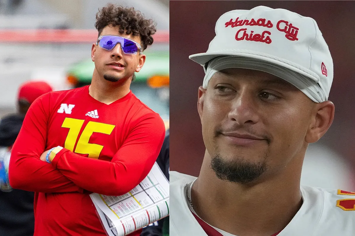 Patrick Mahomes sparks Dylan Raiola's viral finger wiggle celebration ...