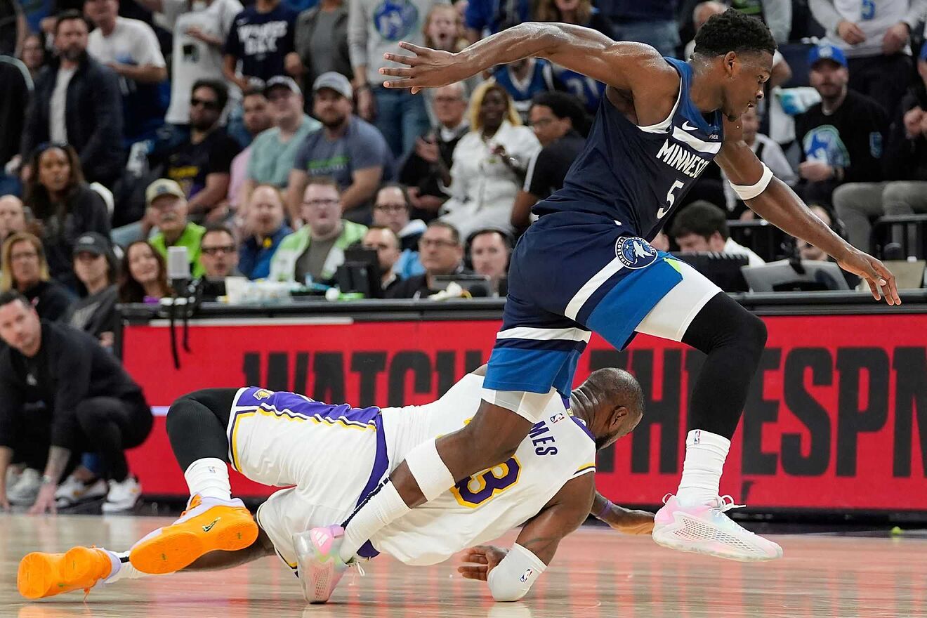 Anthony Edwards Jordanesque performance to beat the LeBron James and ...