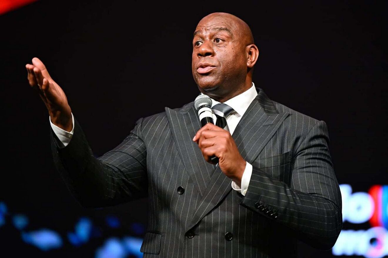 Magic Johnson hits the brakes and cautions Dodgers fans: "We haven't ...