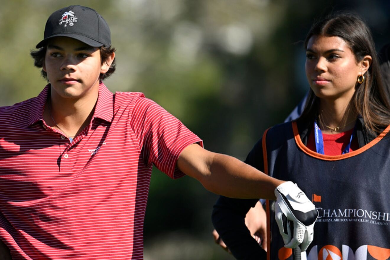 Charlie Woods missing from golf scene as sister Sam Woods wins Florida ...