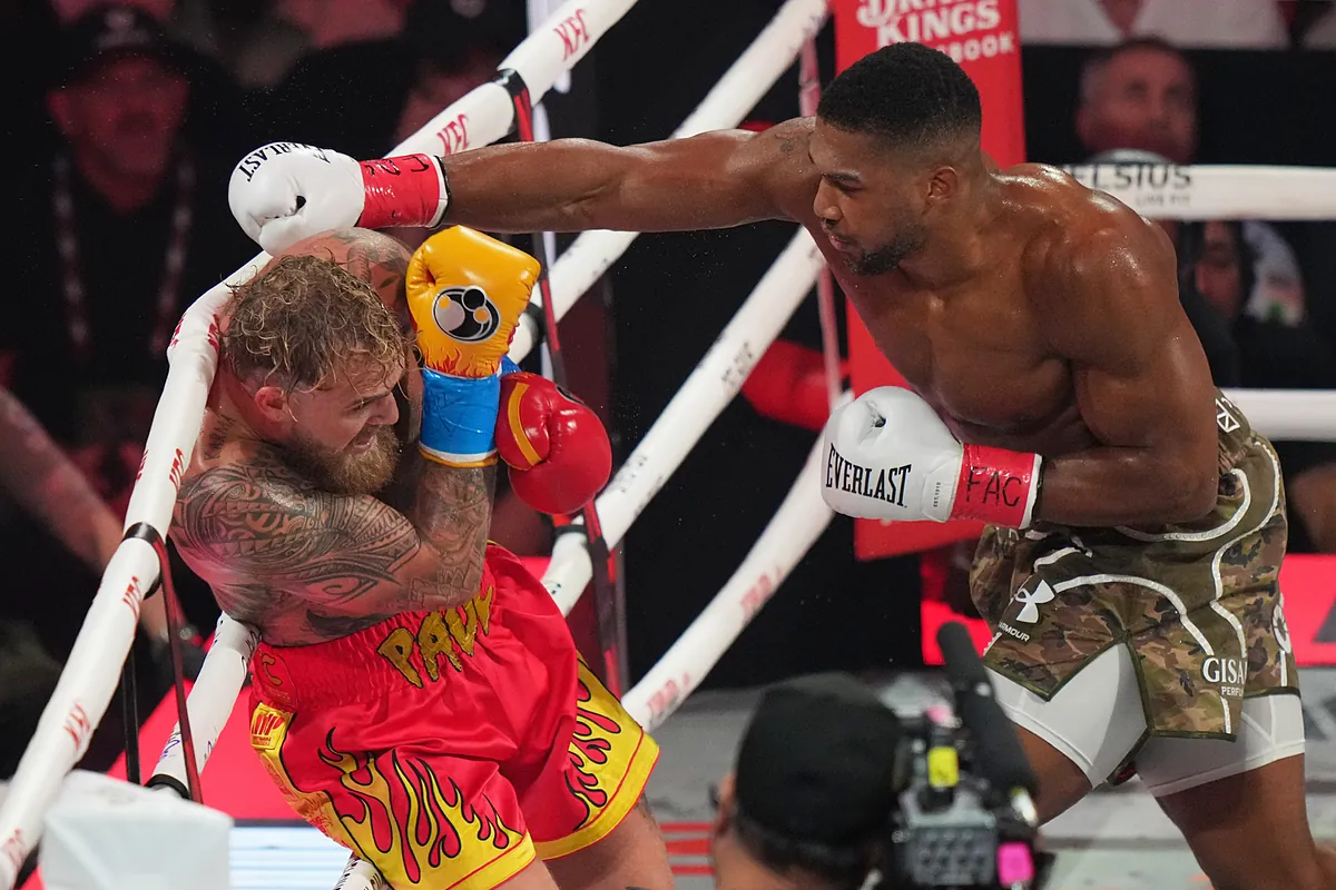 Anthony Joshua gives honest take on Jake Paul's punching power | Marca