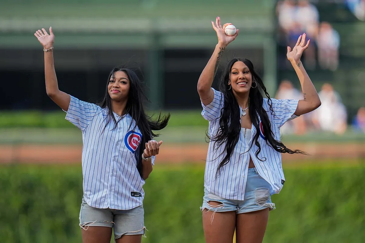 Angel Reese and Kamilla Cardoso's awkward moment with Chicago Cubs ...