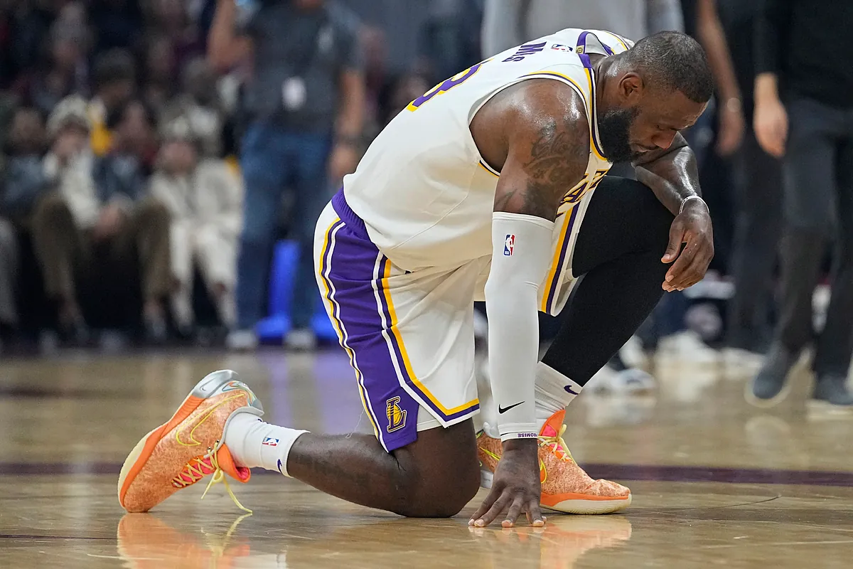 LeBron James emotional and in tears suggests that this might be his ...