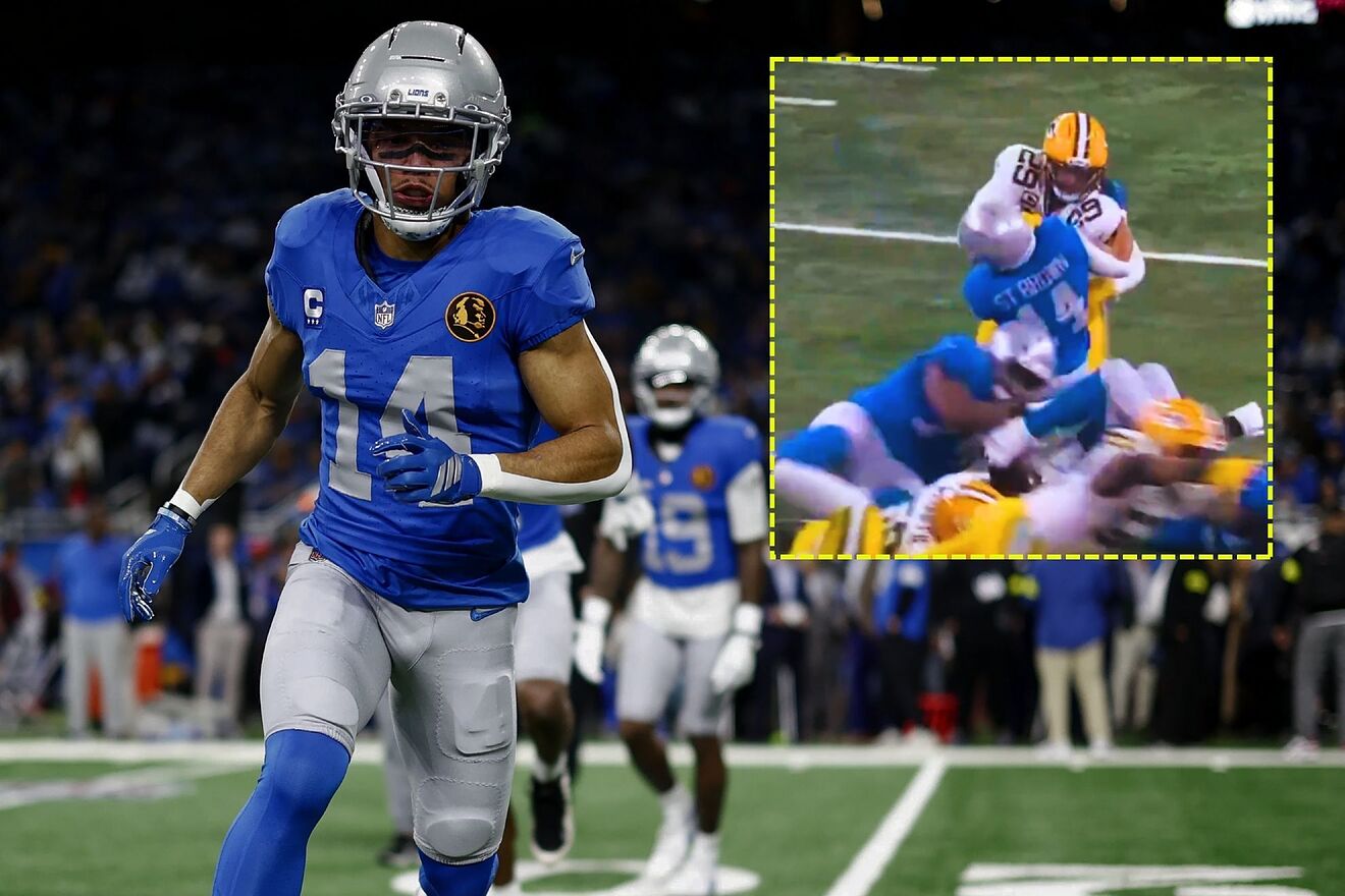 Amon-Ra St. Brown injured in loss to Packers; what happened to the Lions' star WR? | Marca