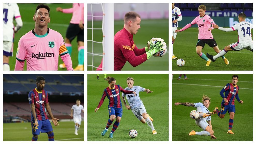 FC Barcelona - La Liga: Six Barcelona players make the Guardian's top ...