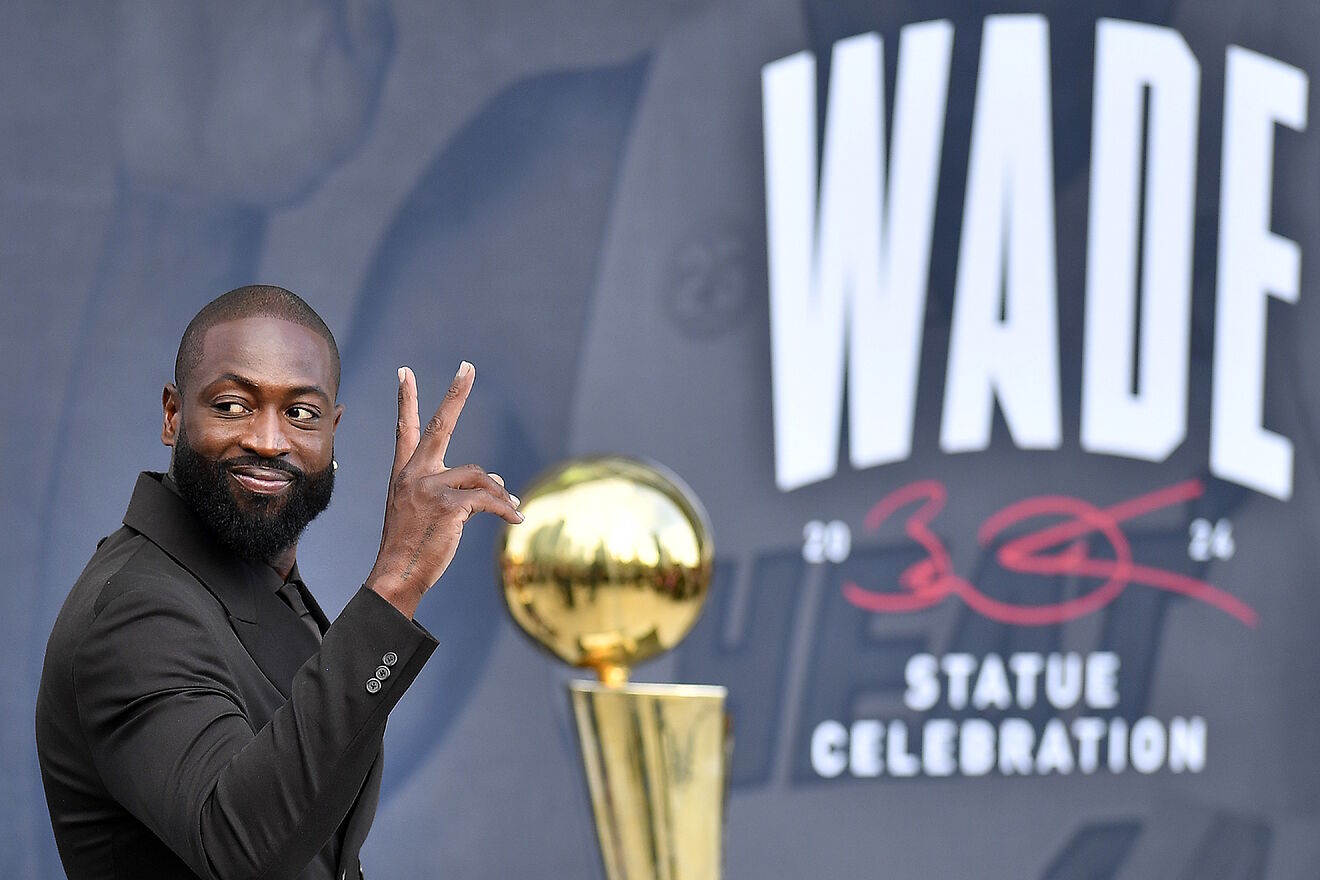 Dwayne Wade on the unveiling of his statue outside Miami Heat arena ...
