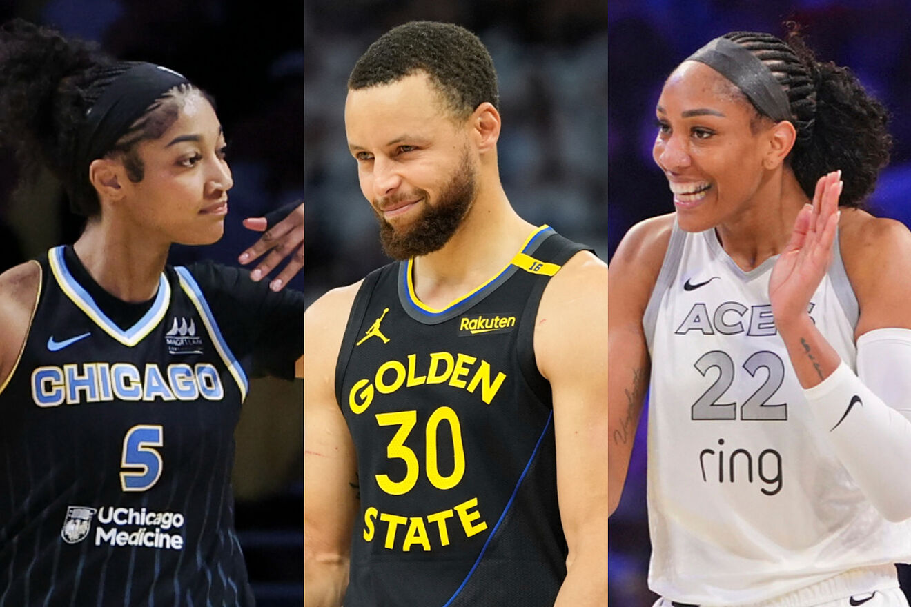 Angel Reese and A'ja Wilson join Steph Curry's team in his movie "GOAT ...