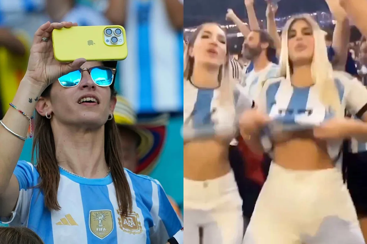 Copa America: Argentina fans go viral for flashing among Colombian fans ...