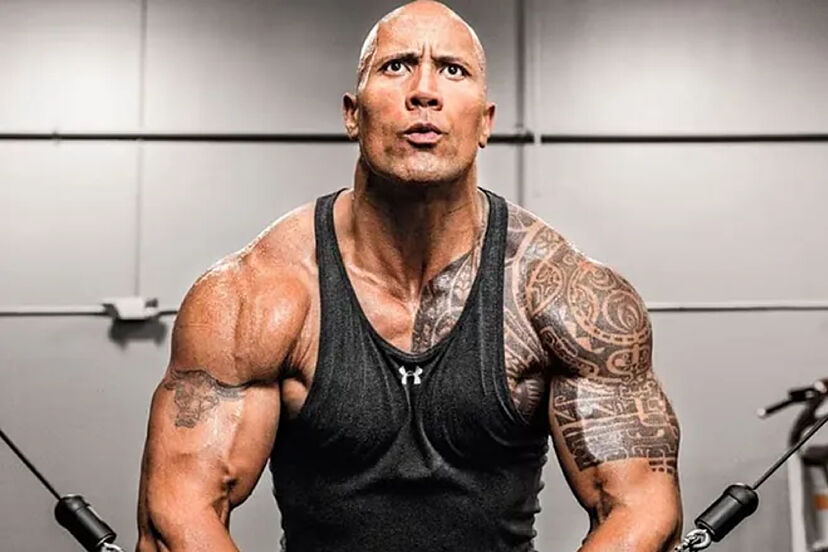the rock focused