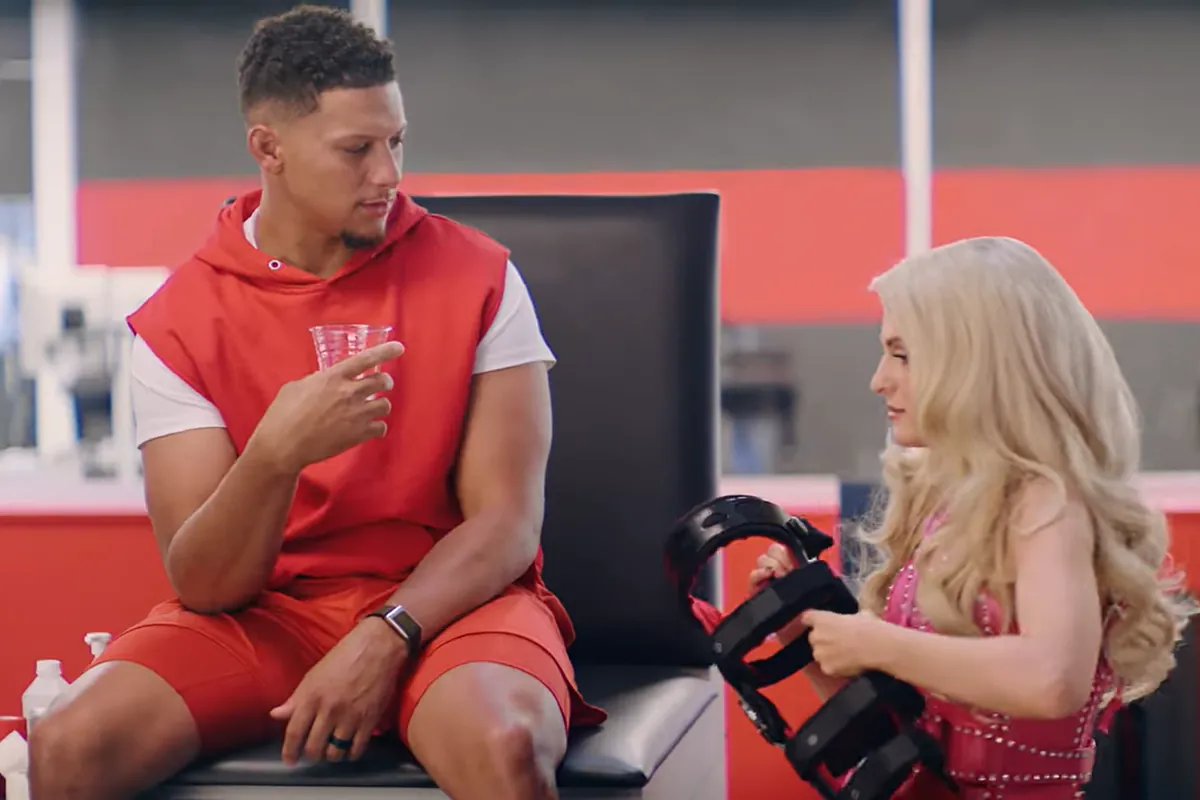 Patrick Mahomes stars alongside Meghan Trainor in "the most iconic ...