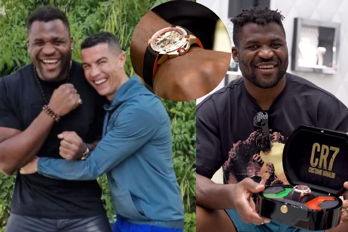 Boxing: Cristiano Ronaldo gifts Ngannou a 100,000-euro watch before his ...