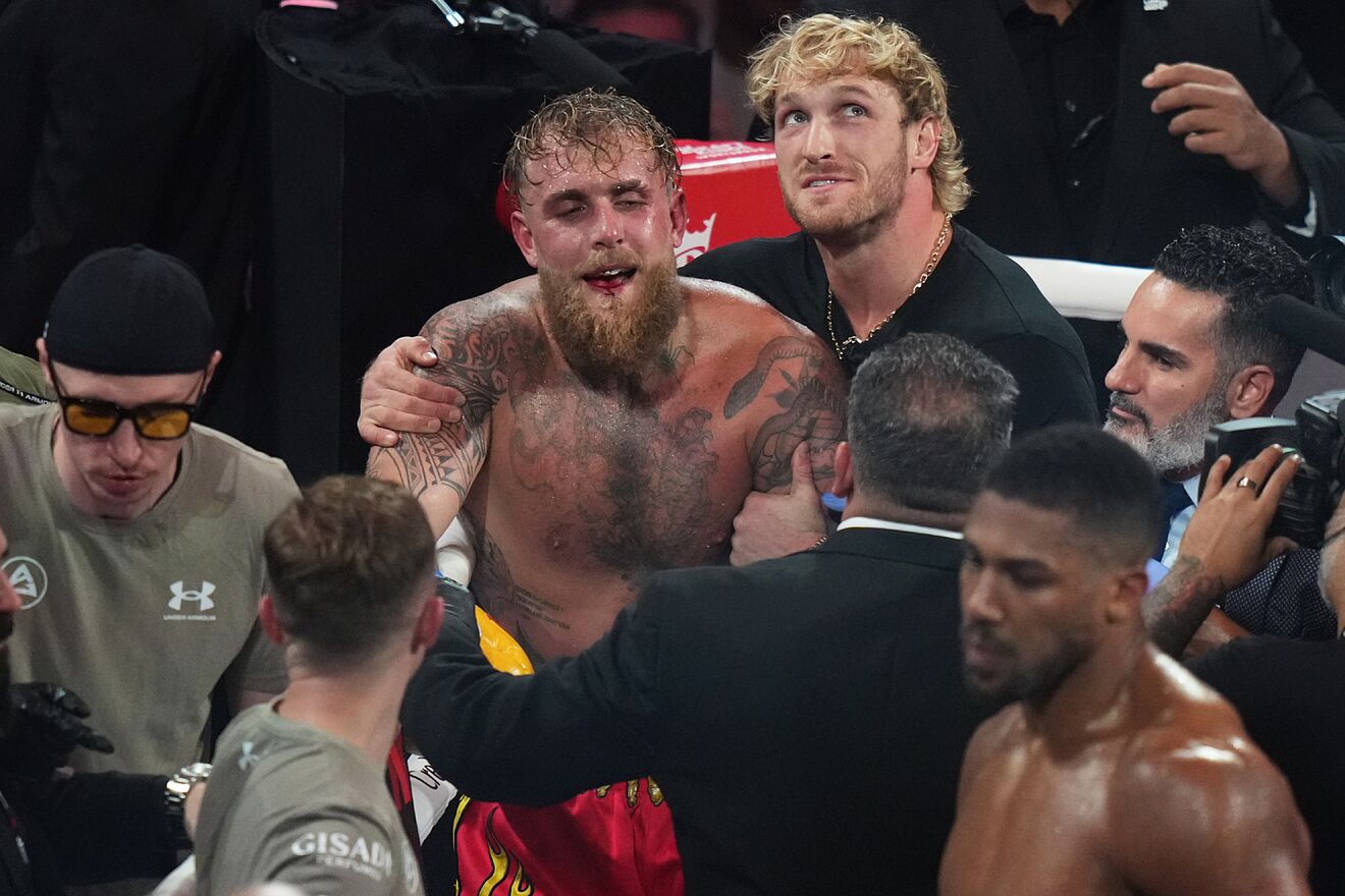 Jake Paul gives humble post-Anthony Joshua interview with broken jaw ...