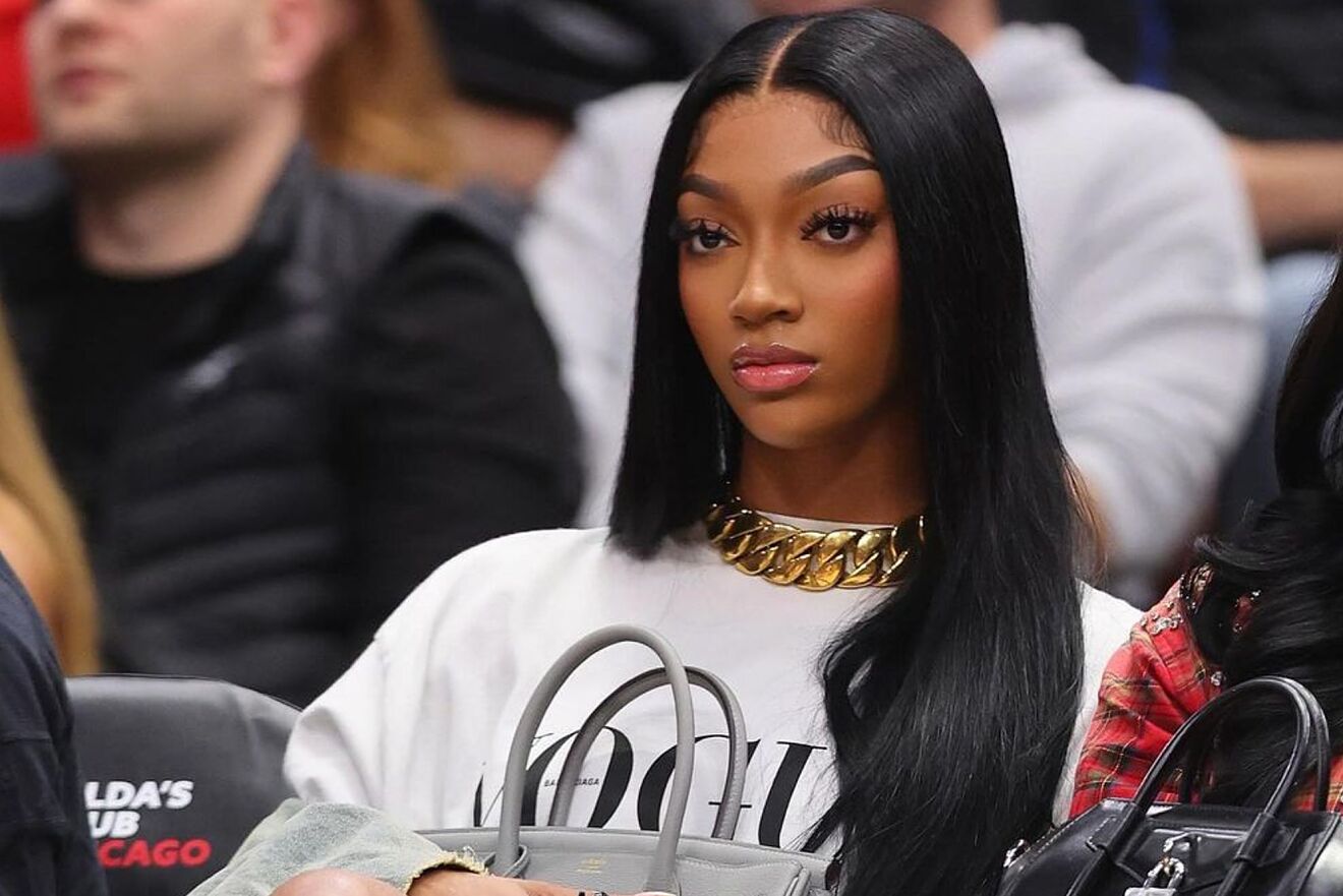 Angel Reese shows up in attention grabbing all black funeral look while ...