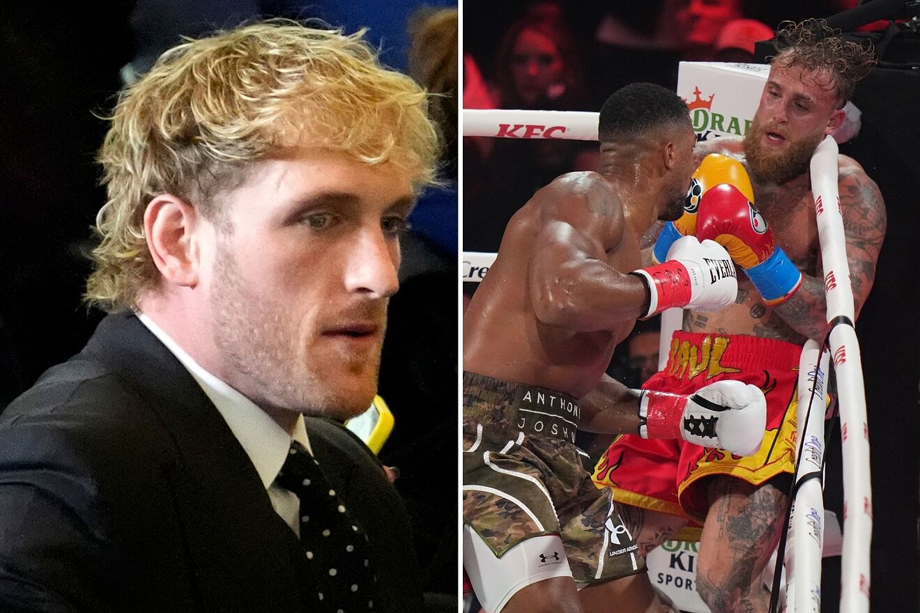 Logan Paul appeared with fear reflected in his eyes moments before Jake ...