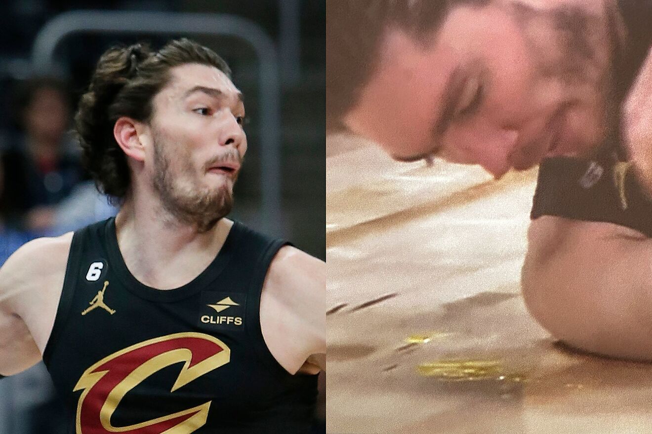 Cavaliers forward Cedi Osman bleeds yellow, now NBA Twitter thinks he's an alien | Marca