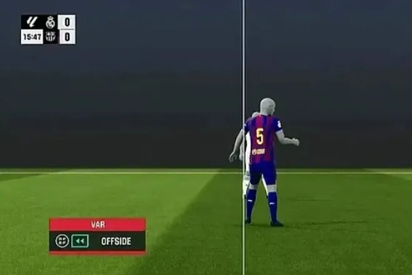 Mbappe's goal against Barcelona in El Clasico is ruled out for offside | Marca