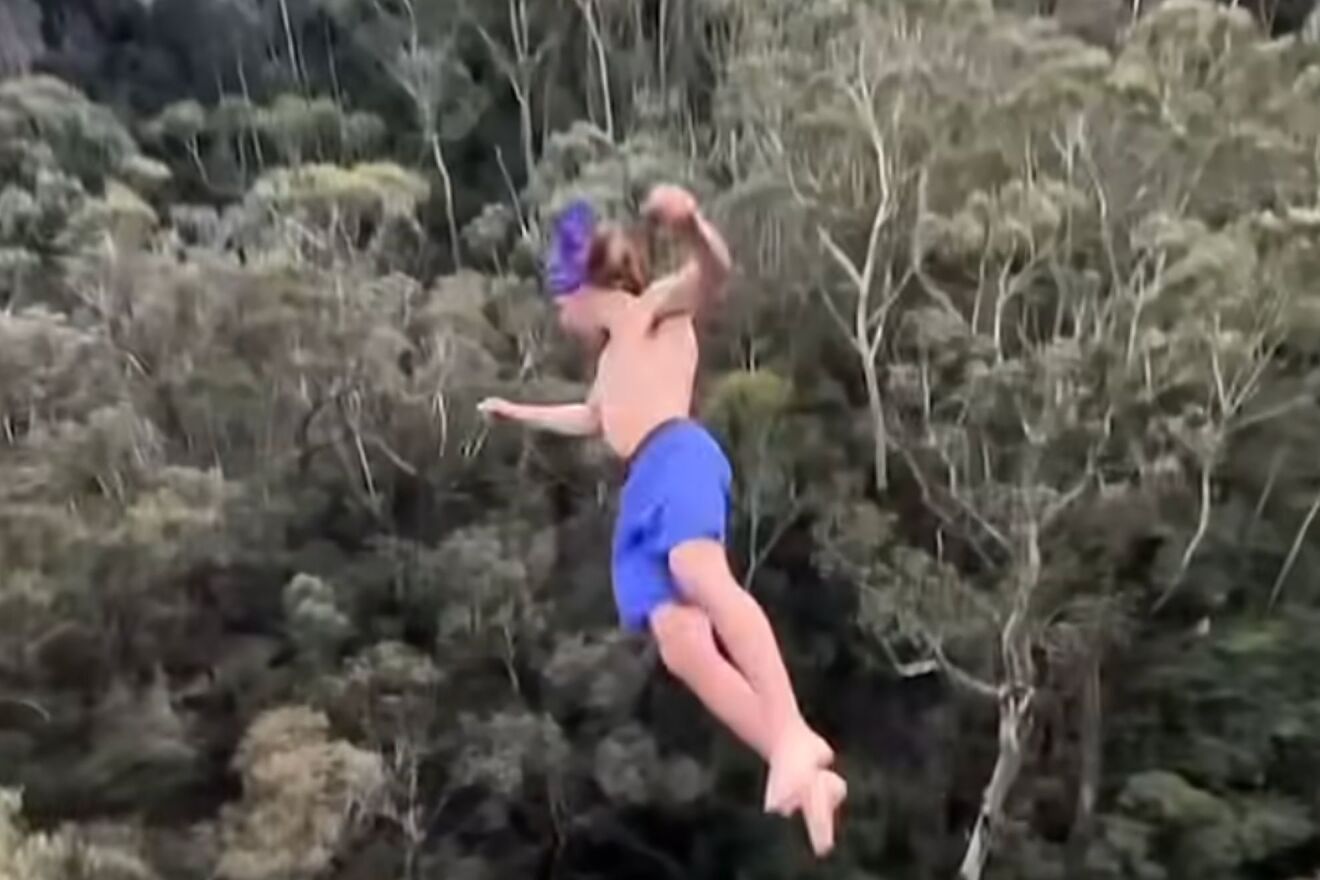 A daredevil almost dies after performing a world record jump that went ...
