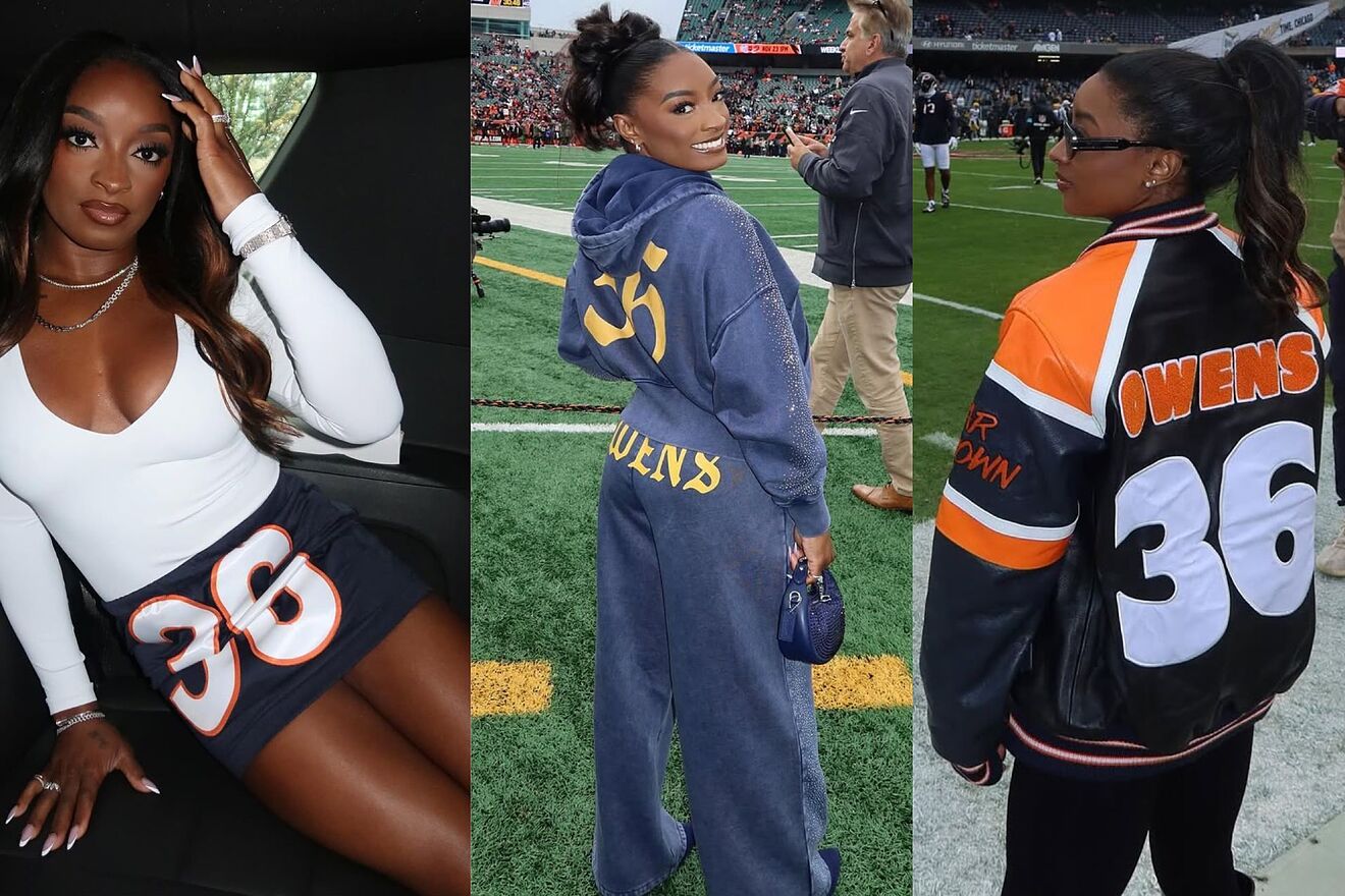 Simone Biles now includes herself as part of the chicago bears with her ...