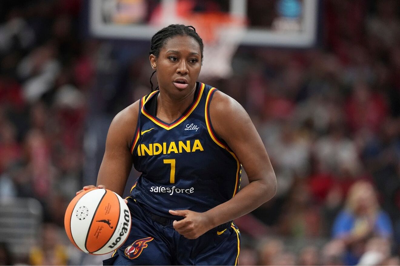 Aliyah Boston speaks for Caitlin Clark and the rest of the team as she ...