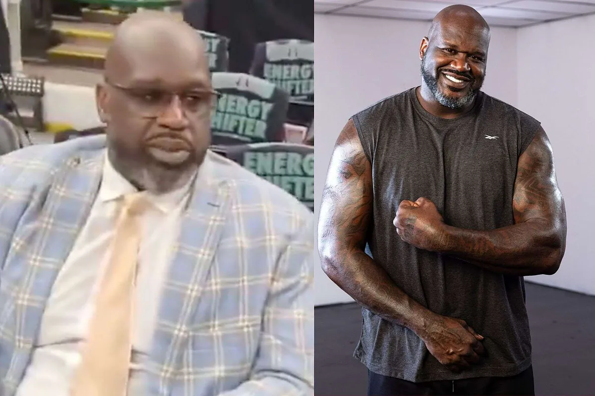 Shaquille O'Neal warns two young Celtics fans about not yelling in his ...