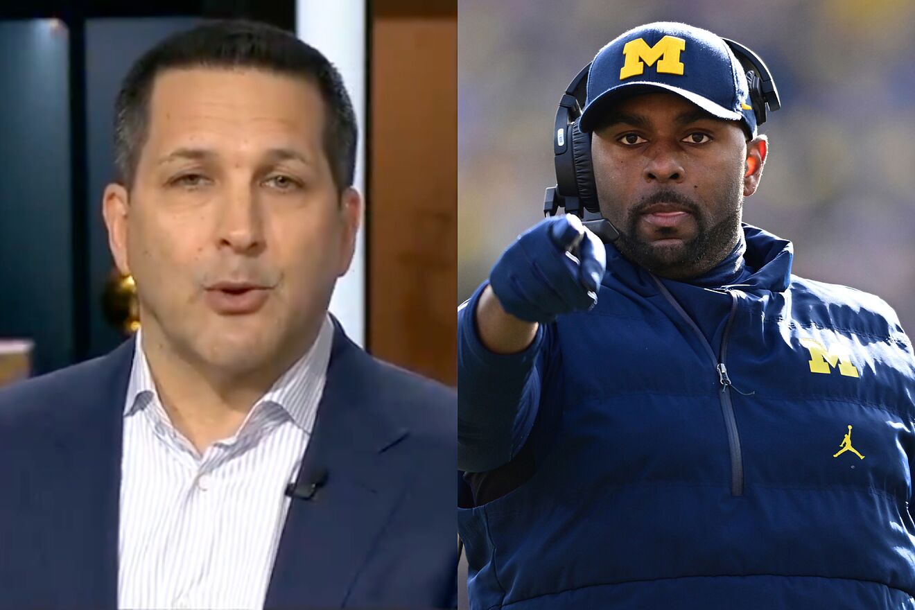 Adam Schefter embarrasses himself with "biased" commentary on Sherrone ...