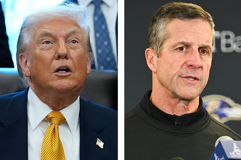 Donald Trump's endorsement boosts John Harbaugh's coaching prospects ...