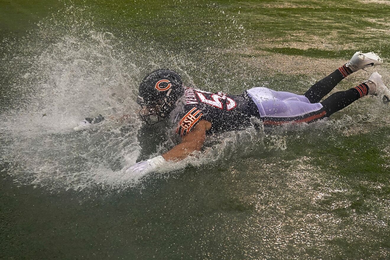 Chicago Bears make a big splash against the San Francisco 49ers in ...