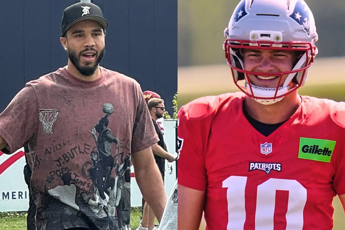 Drake Maye and Rookie of the Year stunned in joint practice by Jayson ...